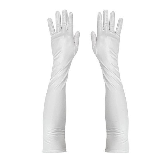 Lueint | Accessories | Long Gloves Womens Sexy Shiny Wet Look Costume ...